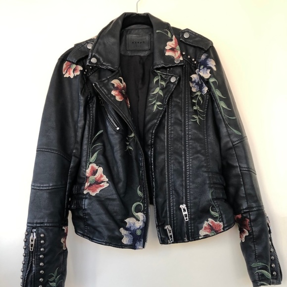Blank NYC | Jackets & Coats | Blank Nyc Floral Leather Jacket | Poshmark